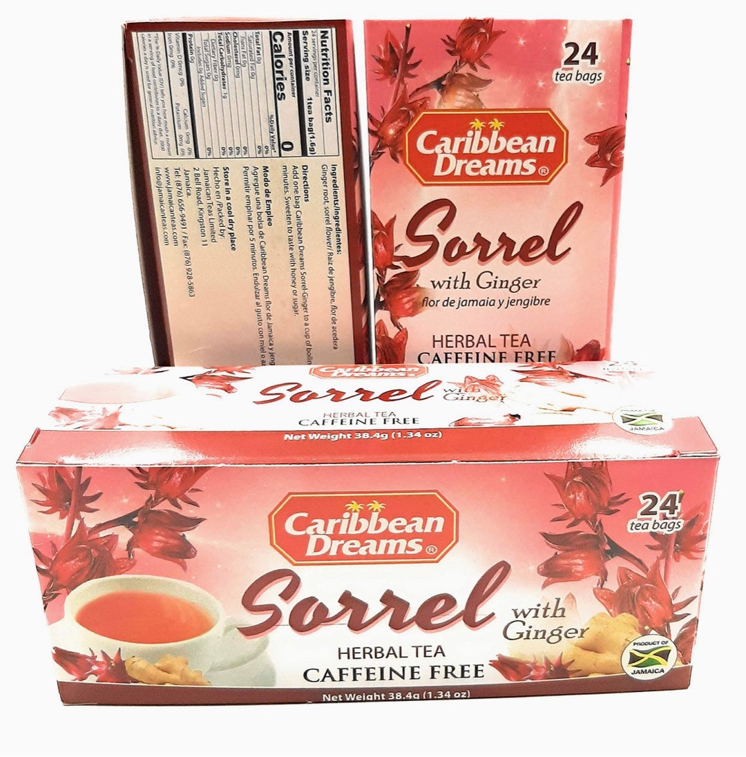 Caribbean Dreams Sorrel Tea With Ginger. Sorrel Rea Bags With Ginger ...