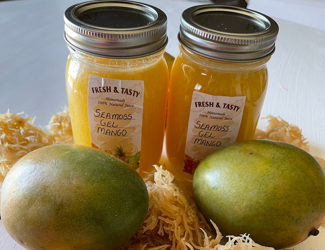 Organic Mango Sea Moss Gel- Flavored Sea Moss Gel. 16 Oz - Etsy