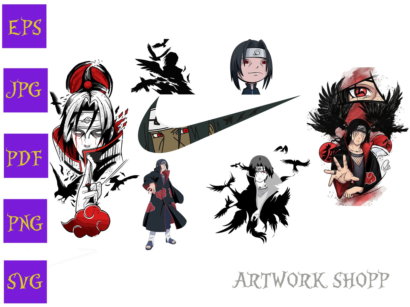 İtachi SVG İtachi Vector İtachi Cutfile İtachi Cricut | Etsy Hong Kong