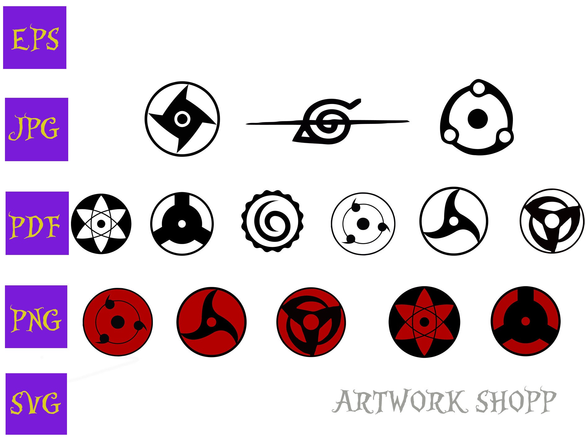 İtachi SVG İtachi Vector İtachi Cutfile İtachi Cricut | Etsy