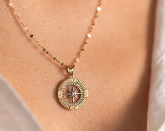 Gold Compass Charm - Etsy