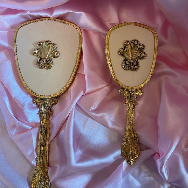 Mirror and Brush Set - Etsy