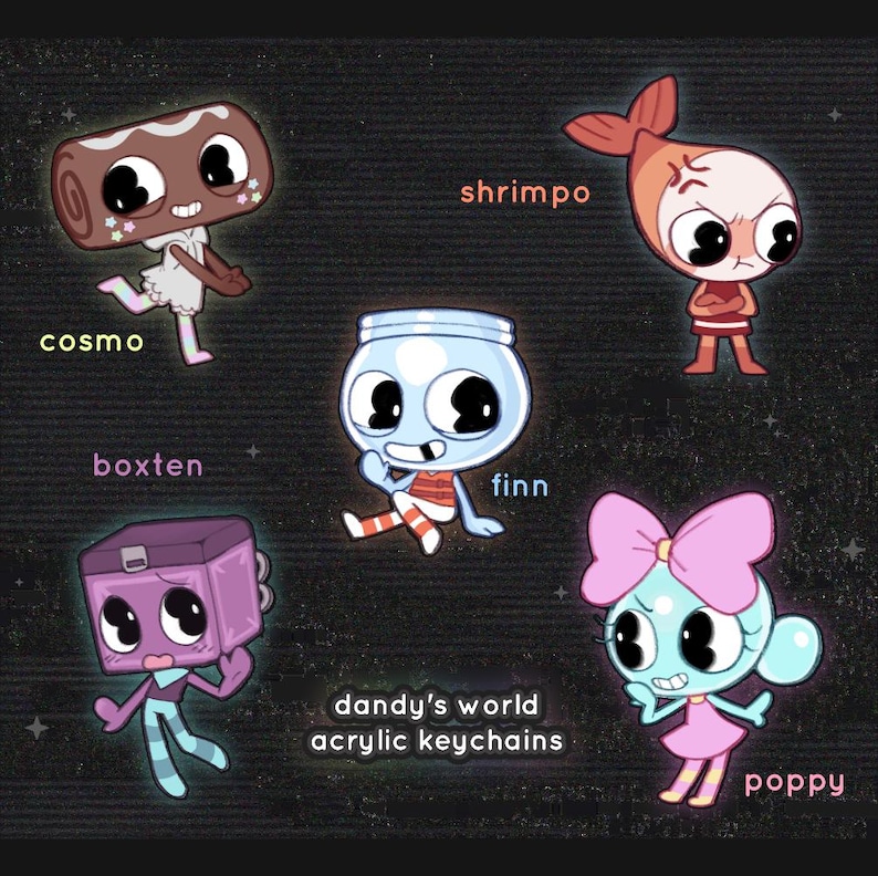 Dandy's World | Acrylic Keychains - Etsy