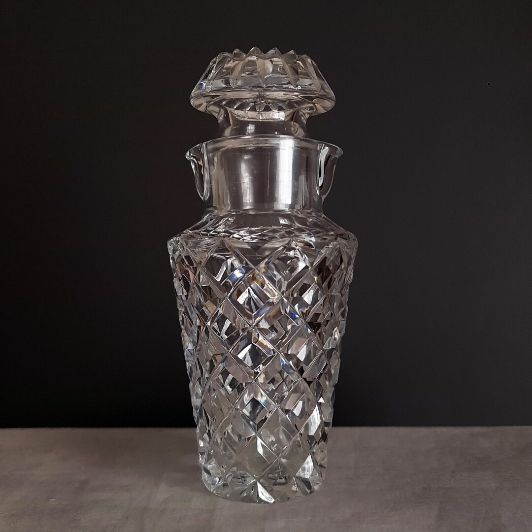Vintage Josef Inwald Cut Crystal Cocktail Shaker - Antique English ...