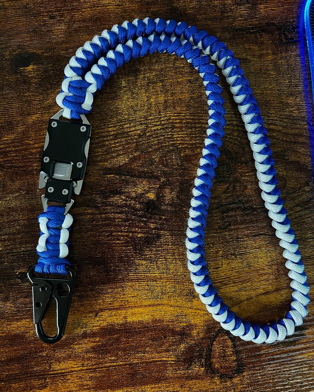 Paracord Snake Knot Neck Lanyard W/ Knife Buckle Sling Carabiner Choose ...