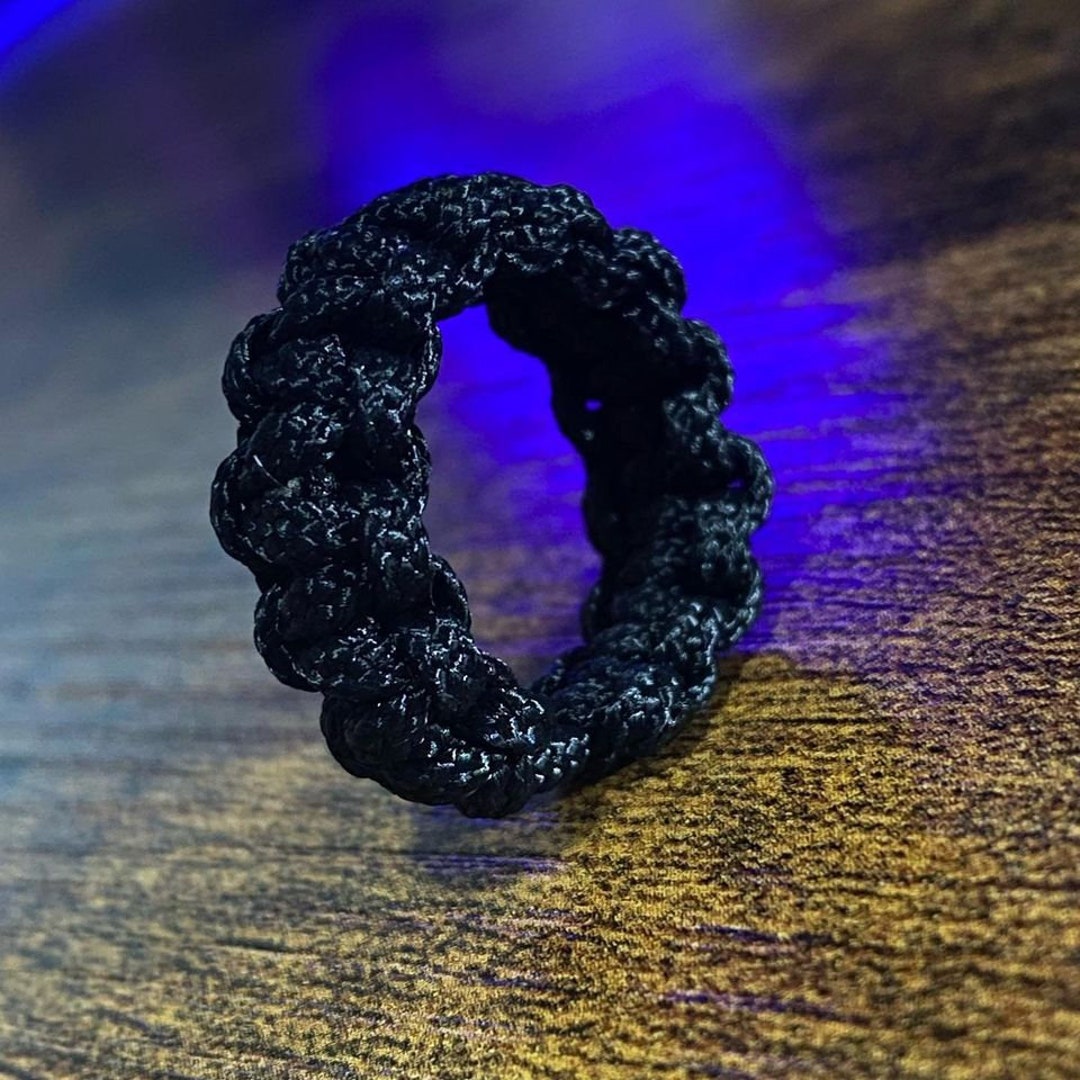 Paracord Tactical Ring - Handmade Jewelry - Paracord/microcord Ring ...