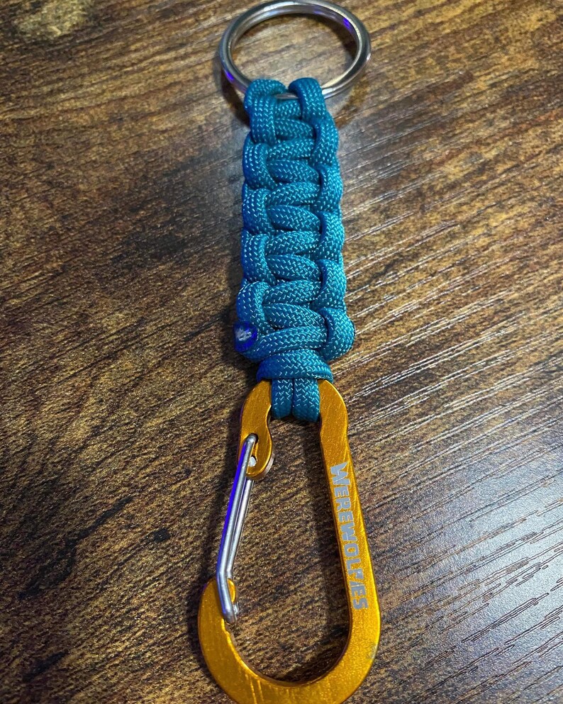 Paracord Carabiner Keychain - Etsy