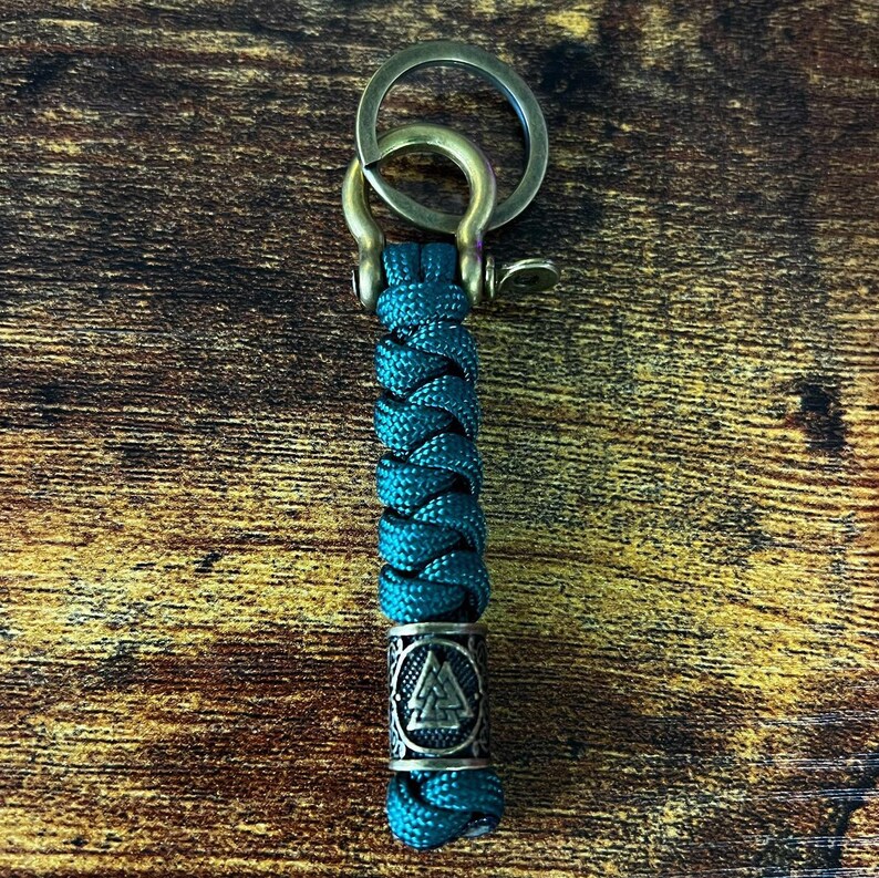 Paracord Shackle Rune Keychain Bronze Edition Various - Etsy