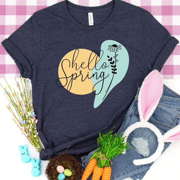 Hello Spring Shirt - Etsy