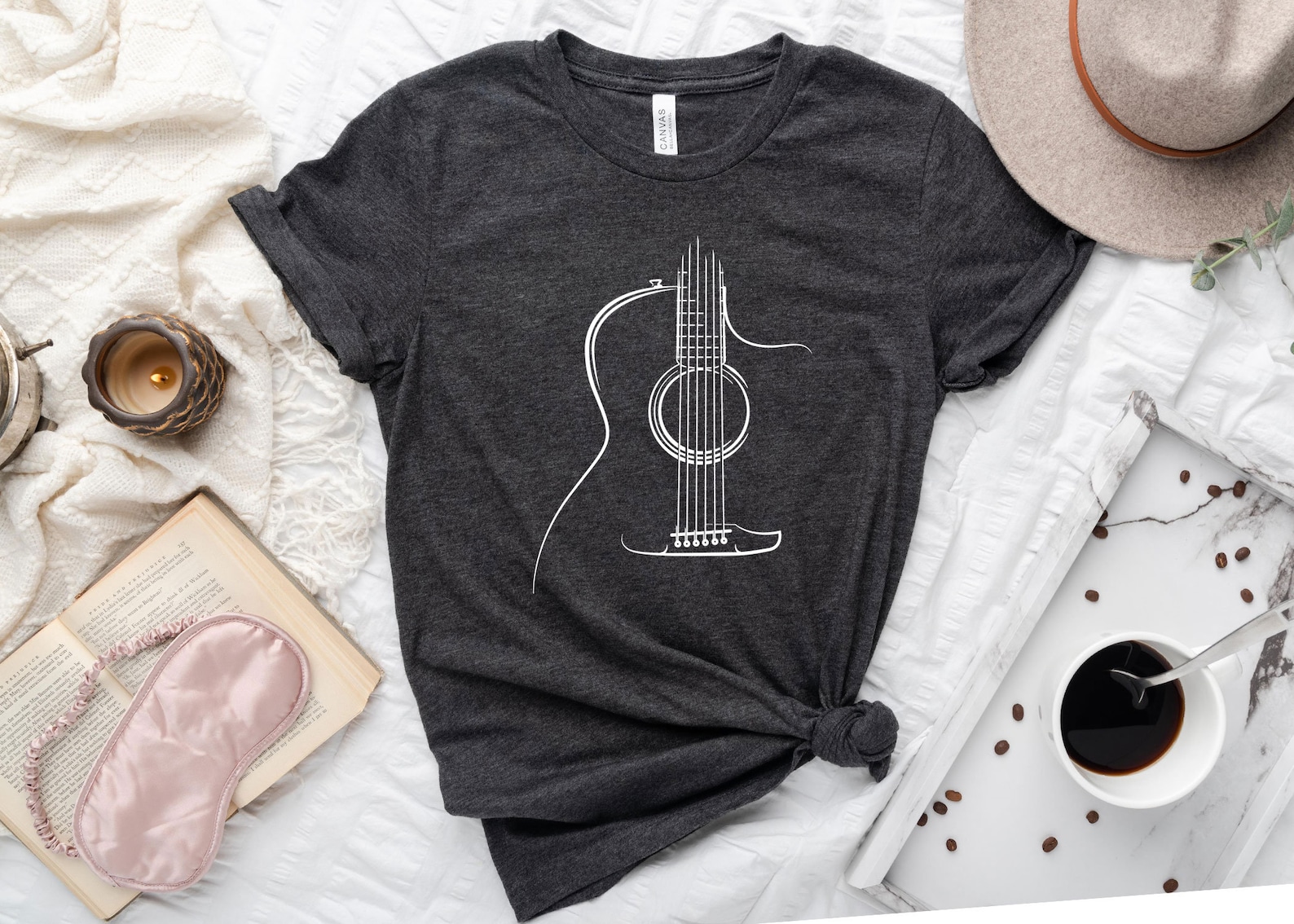 Acoustic Guitar T-shirt - Musician Tee - Guitar Player Gift Shirt ...