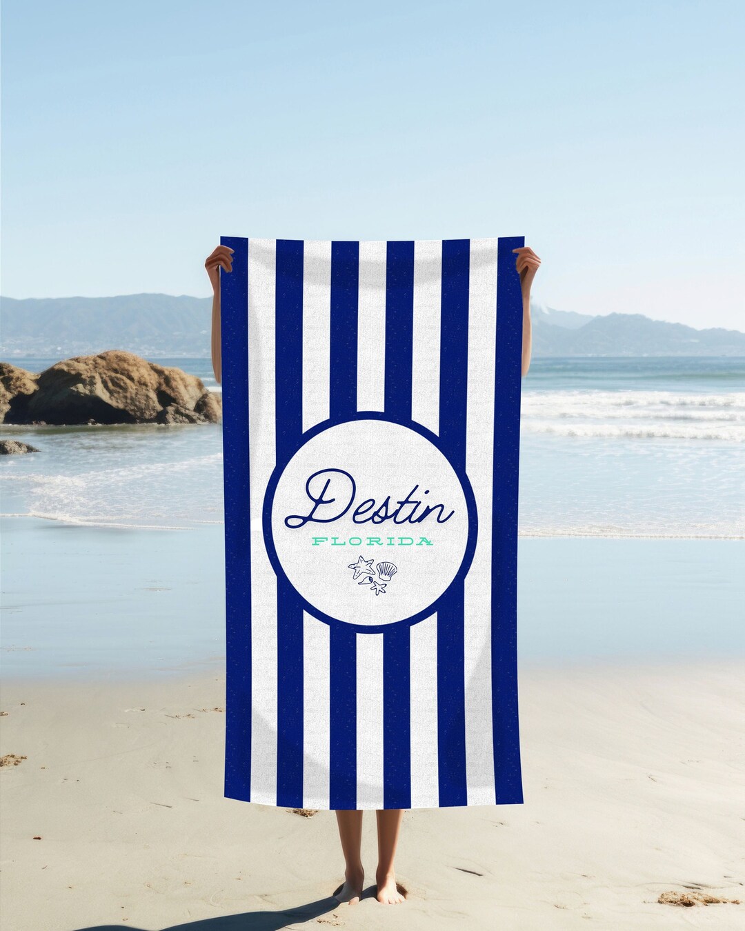 Destin Florida Beach Towel, Thin Towel for Family Beach Vacation ...