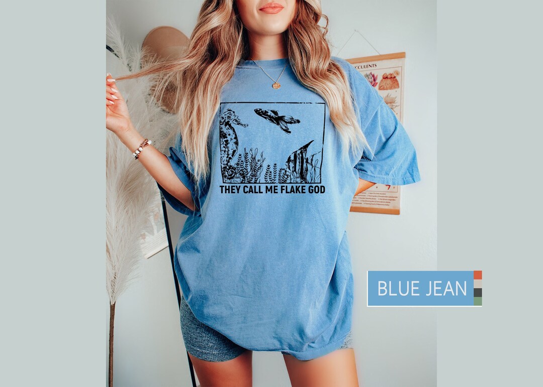 Funny Aquarium Shirt - Flake God Shirt - Pet Fish Shirt - Fish Lover ...