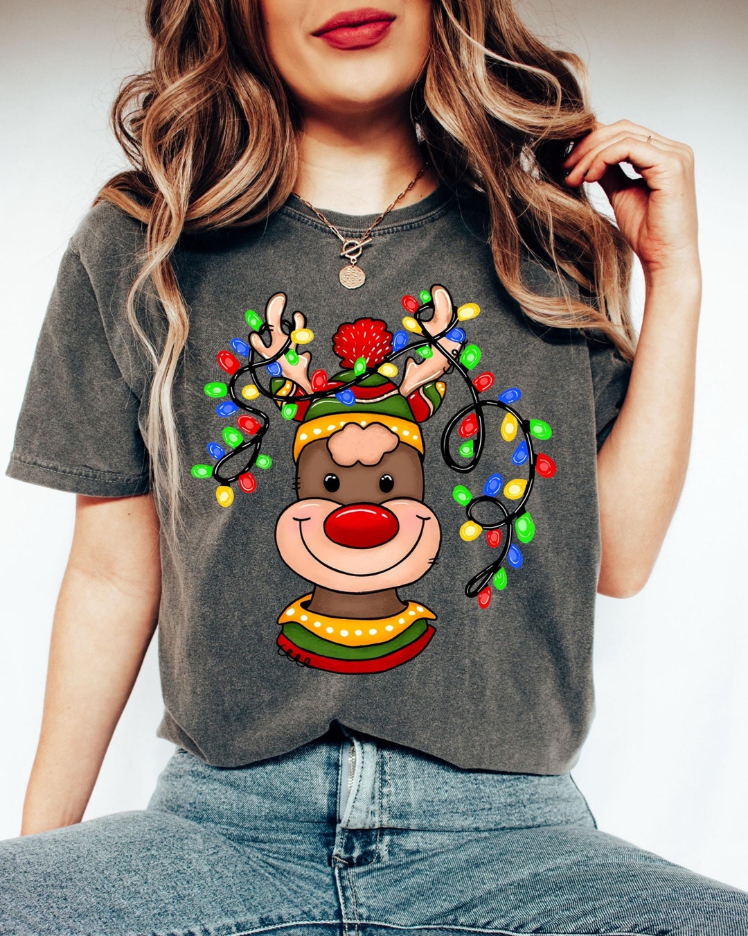 Christmas Reindeer Shirt, Reindeer Shirts, Christmas Family T-shirt ...
