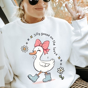 Comfort Colors Silly Goose on the Loose Shirt, Goose T-shirt, Silly ...