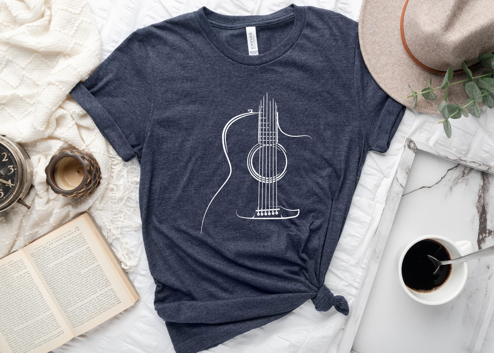 Acoustic Guitar T-shirt Musician Tee Guitar Player Gift - Etsy