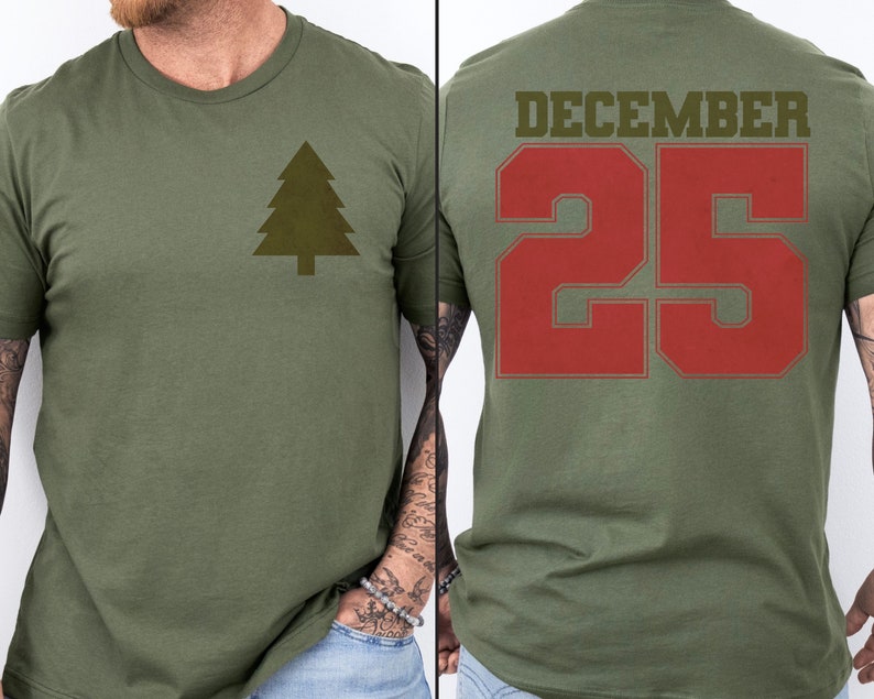 Christmas 25 December Shirt, Christmas Tree Shirts, Hello December ...