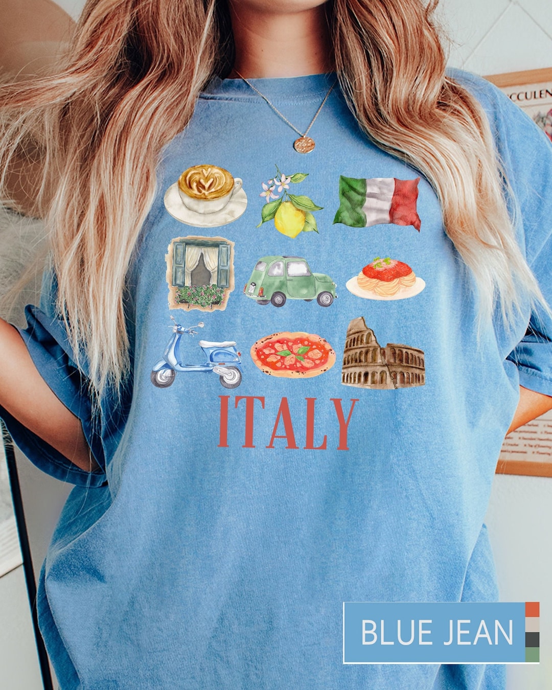 Comfort Colors® Italy Shirt, Italy Vacation T-shirt, Love Italy Shirt ...