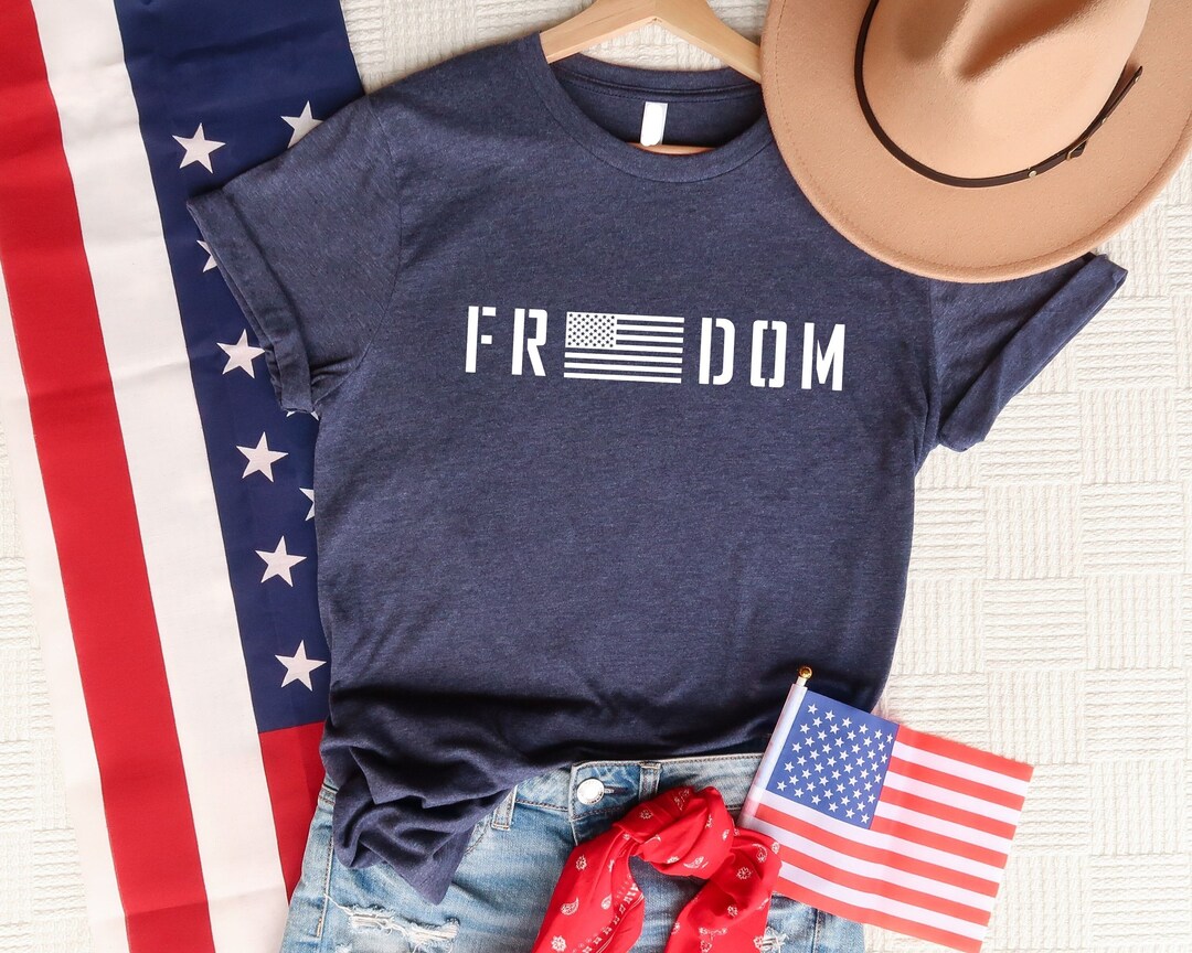 American Flag Freedom Shirts, Fourth of July Shirt, USA Flag Tees ...