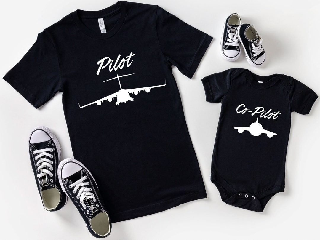 Pilot Co-pilot Shirt, Dad Son Matching Shirts, Family Matching Outfits ...