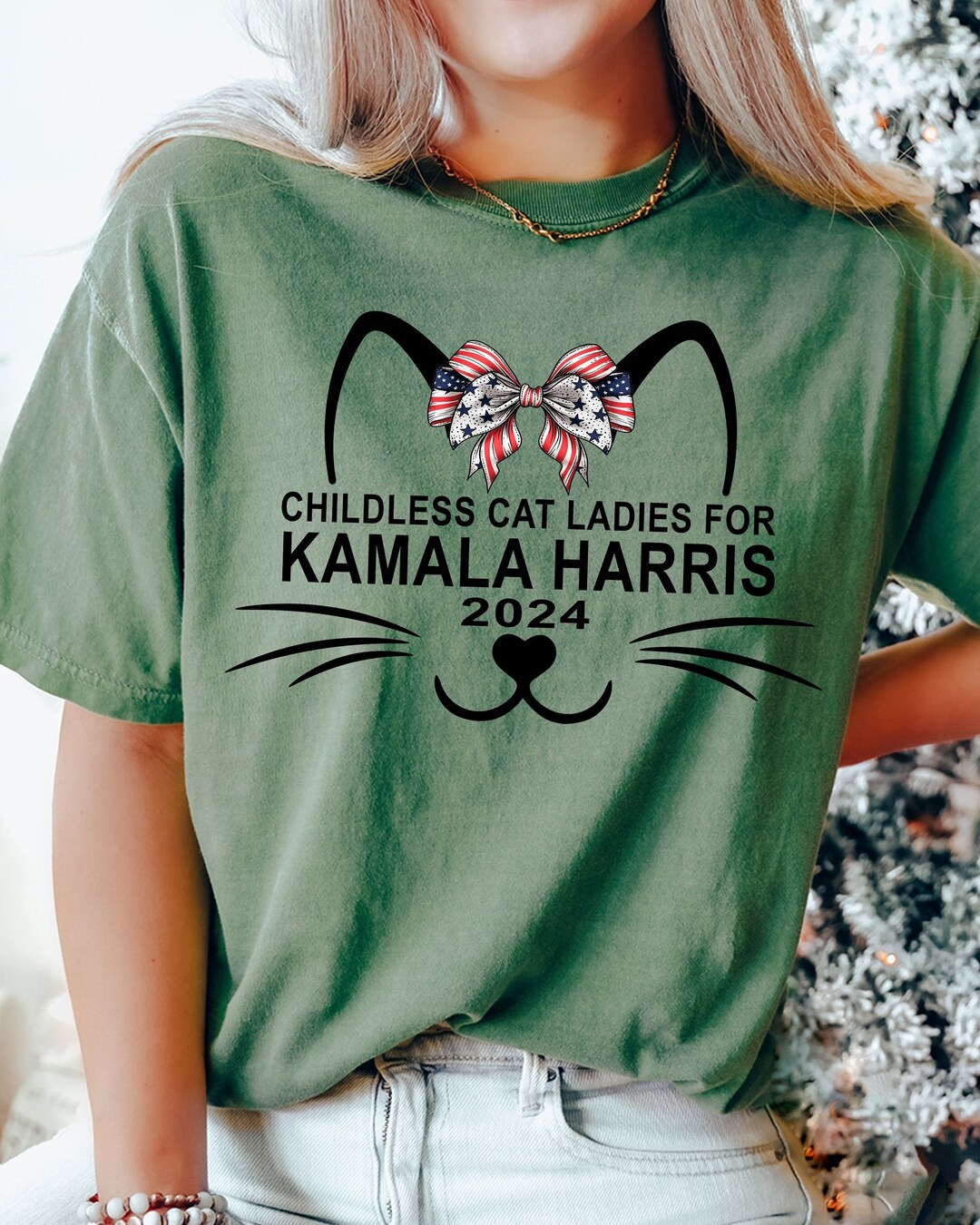 Cat Ladies for Kamala 2024 T-shirt, Cat Lady Shirt, Kamala Harris Cat ...