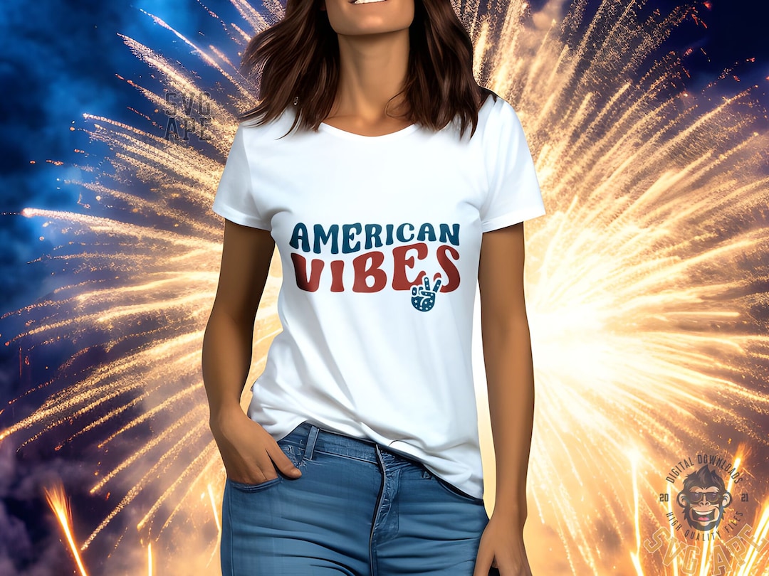 America Vibes SVG PNG | Merica | Fourth of July | Cricut Cut File ...