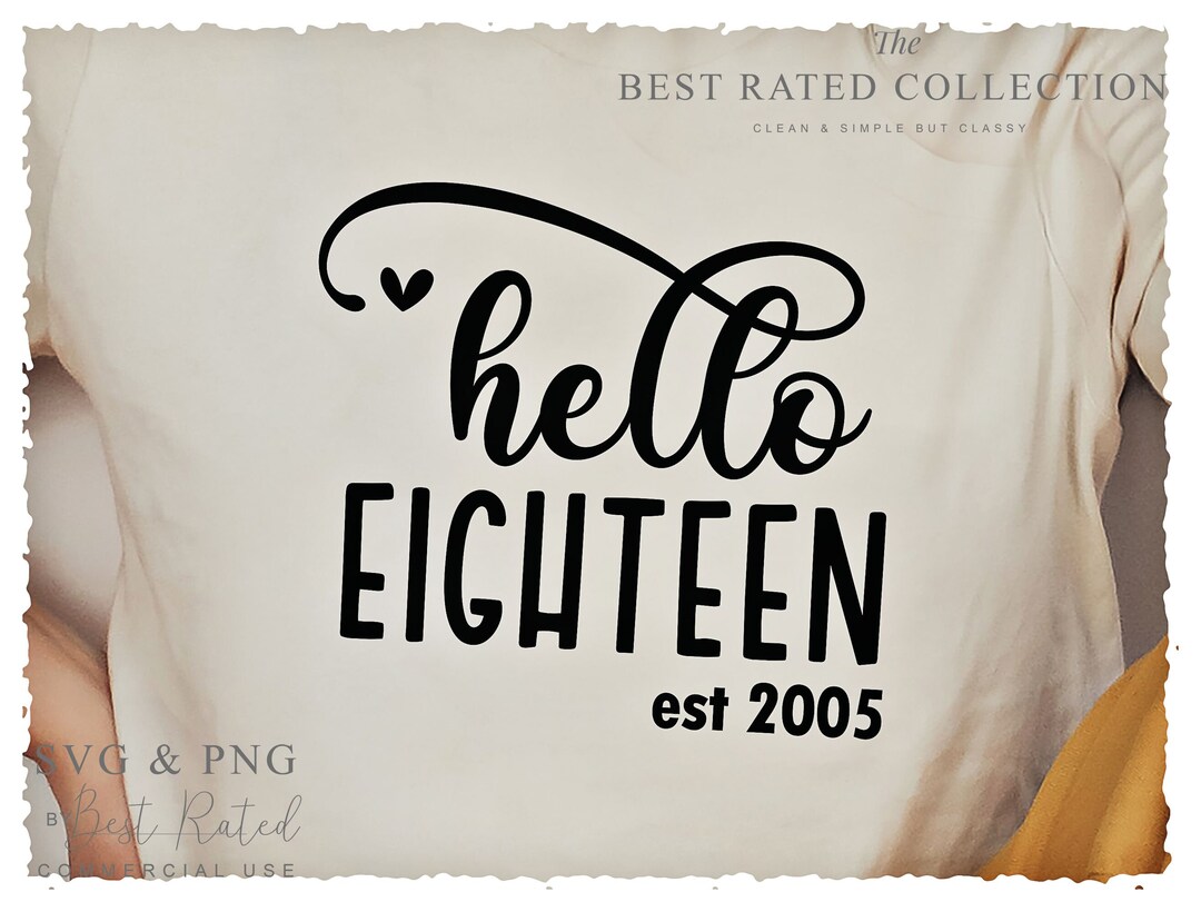 18th Birthday SVG PNG, Hello Birthday, Birthday Squad, Happy Birthday ...
