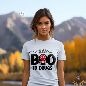 Red Ribbon Week SVG: Say Boo to Drugs, Anti-drug PNG (digital Download ...