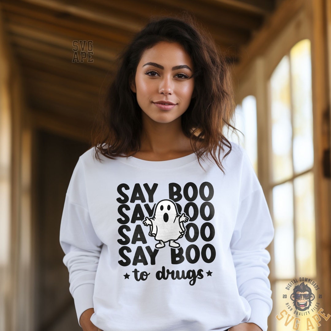 Red Ribbon Week SVG PNG, Say Boo to Drugs, Red Ribbon Week Png, Red ...