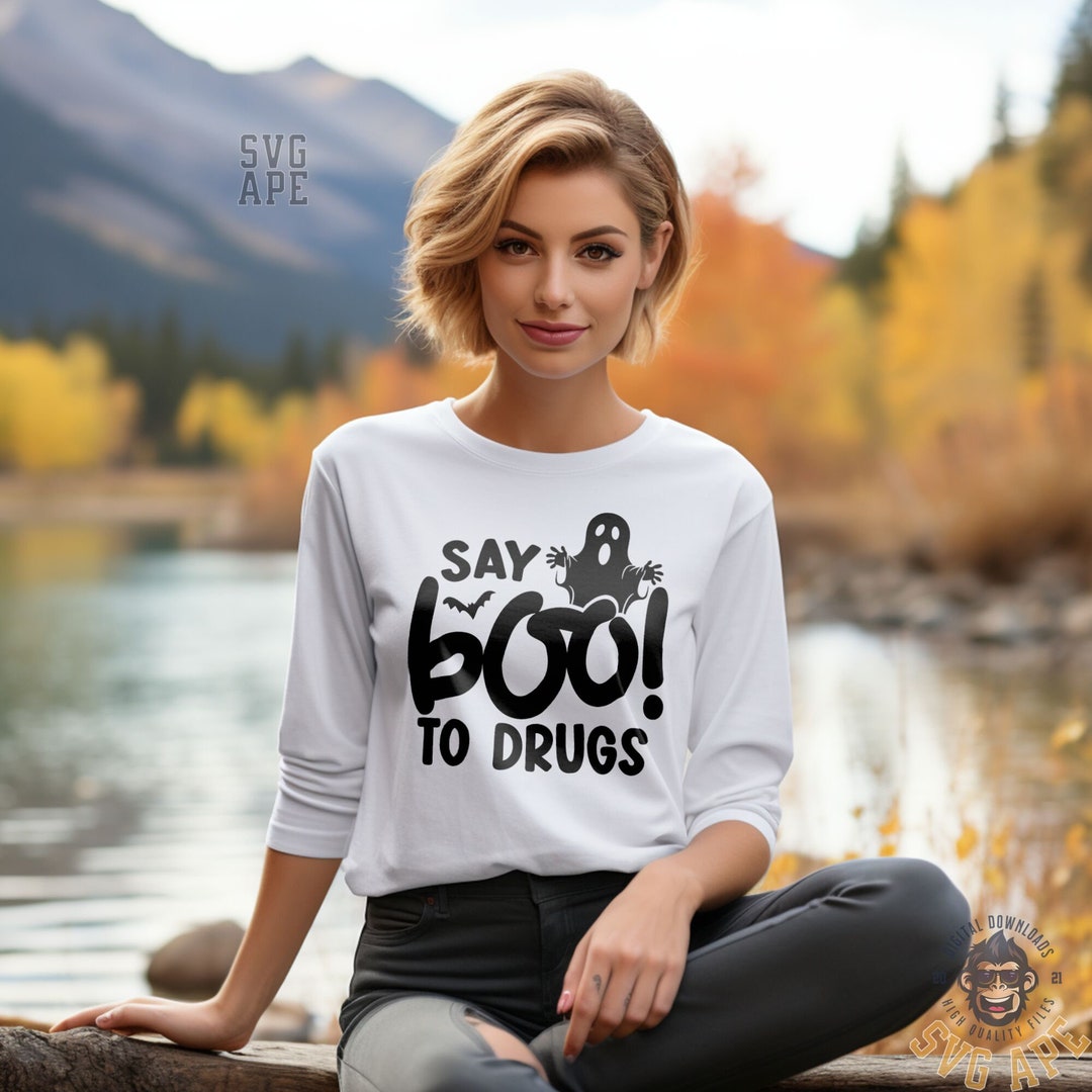 Red Ribbon Week SVG PNG, Say Boo to Drugs, Red Ribbon Week Svg, Say No ...