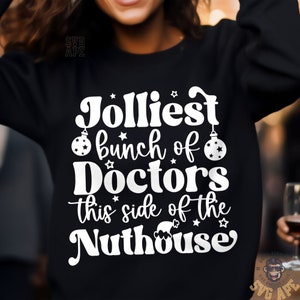 Funny Christmas Doctors SVG PNG: Jolliest Bunch Design (digital ...