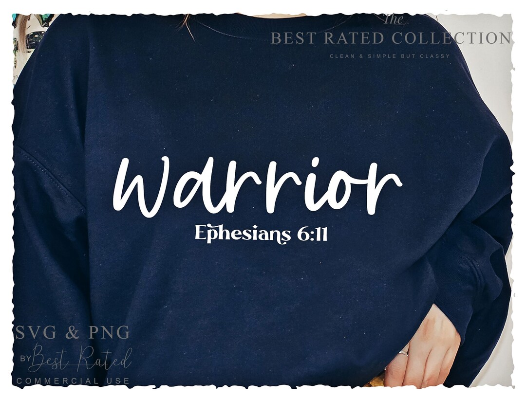 Warrior SVG PNG | Bible Verse | Files for Cricut | Scripture | Instant ...
