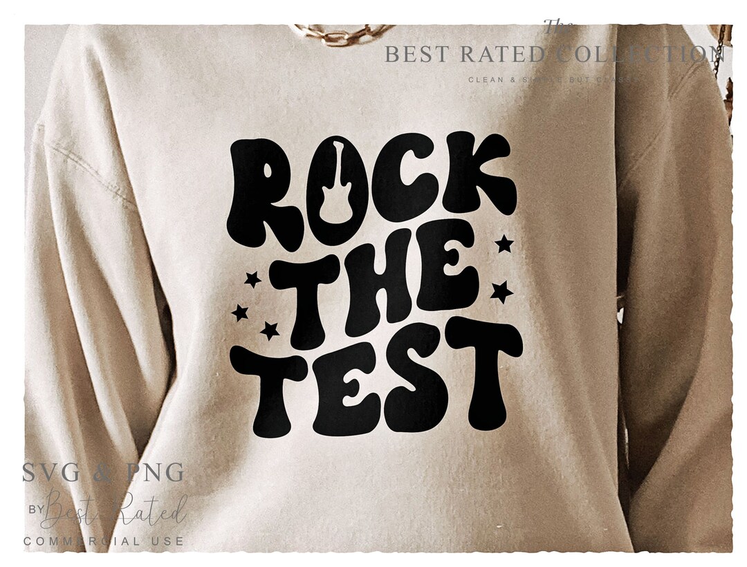 Test Day SVG PNG, Rock the Test, Teacher Testing Svg, Testing Svg ...