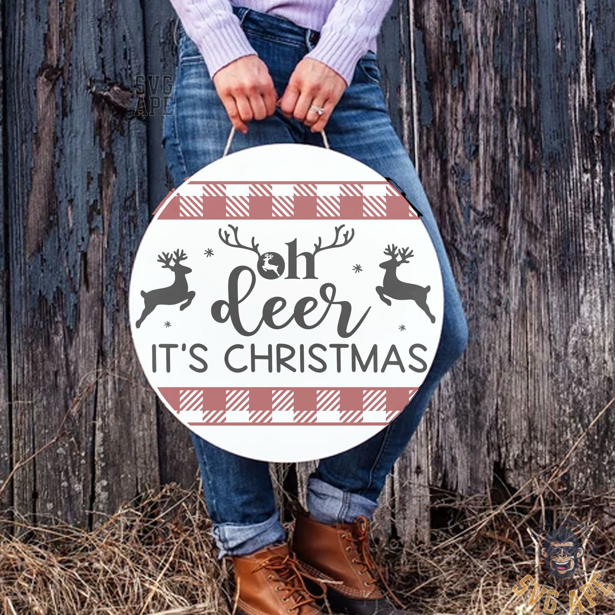Oh Deer It's Christmas SVG PNG, Deer Svg, Oh Deer, Its Christmas ...