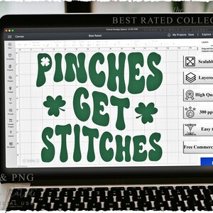 Pinches Get Stitches SVG PNG | St Pattys Day | St Patricks Day | St ...