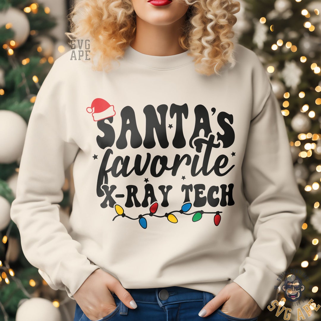 Santa's Favorite X-ray Tech SVG: Merry Christmas Radiology (digital ...