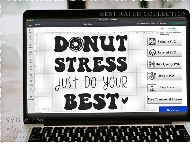 Do Not Stress SVG PNG | Doing My Best | Mental Health | Cricut Cut File ...