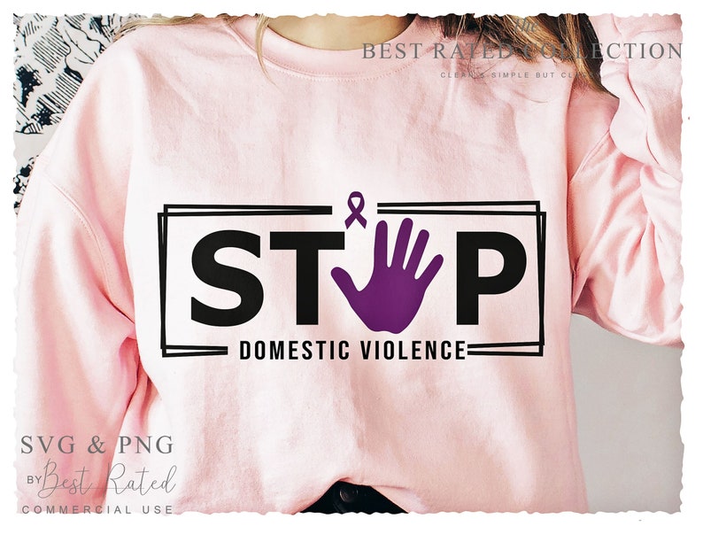 Domestic Violence Awareness SVG PNG, Stop Violence End the Silence, Svg ...