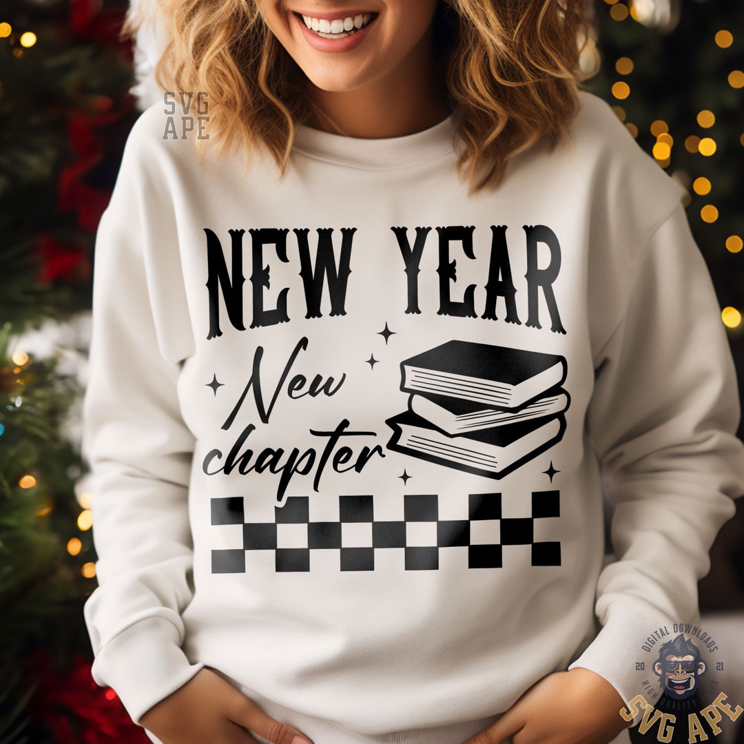 New Year New Chapter SVG PNG: Digital Cut File (commercial Use) - Etsy
