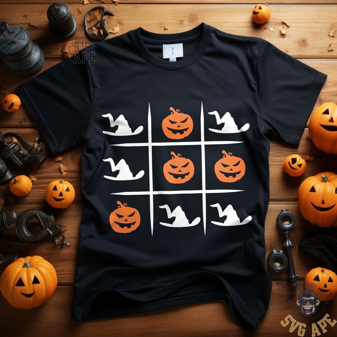 Tic Tac Toe, Halloween Svg, Pumpkin Svg, Halloween Png, Tic Tac Toe ...
