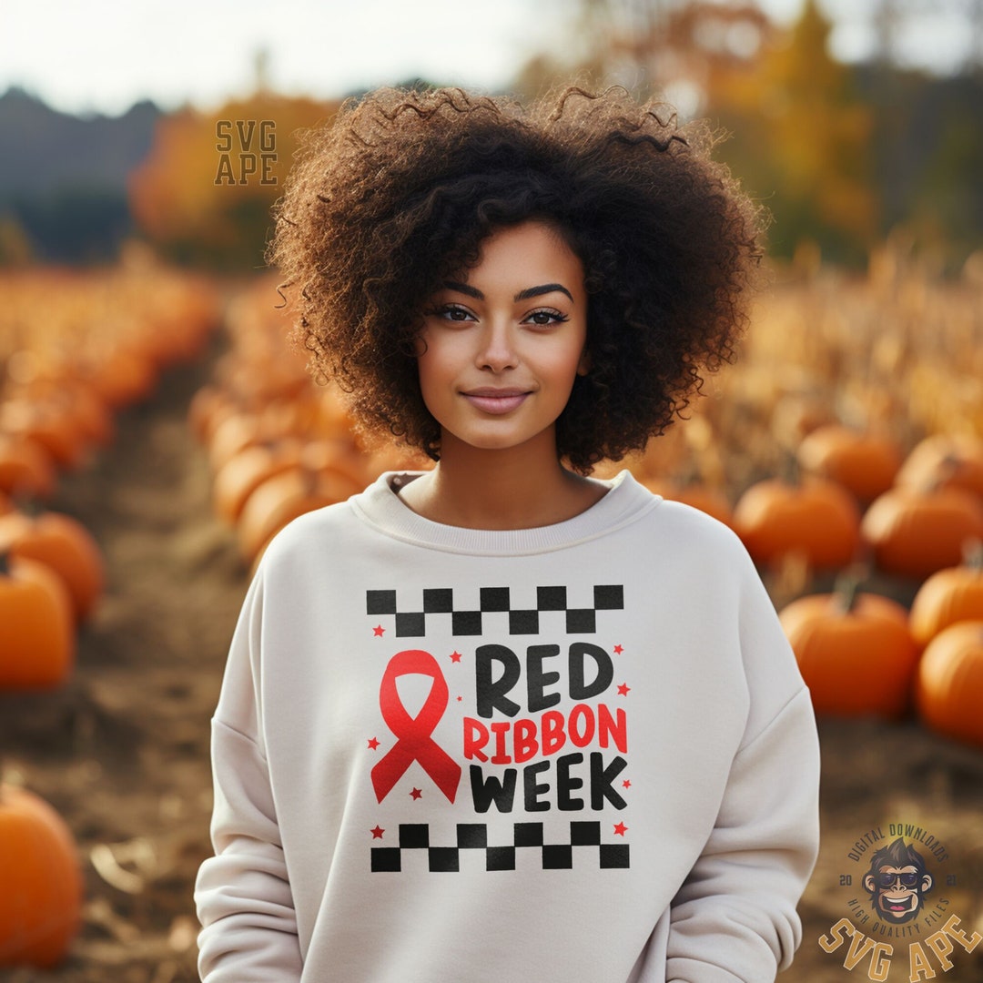 Red Ribbon Week SVG PNG, Red Ribbon Week Svg, Red Ribbon Week Png, Red ...
