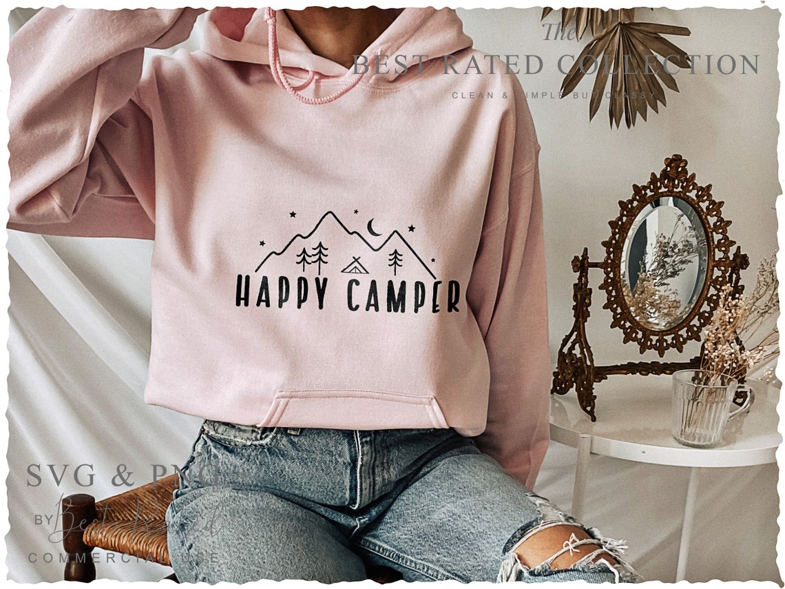 Happy Camper SVG PNG Smiley Face Svg 1st Birthday Svg Happy - Etsy