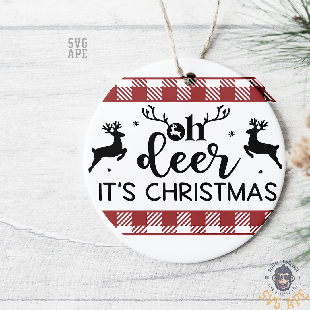 Oh Deer It's Christmas SVG PNG, Deer Svg, Oh Deer, Its Christmas ...