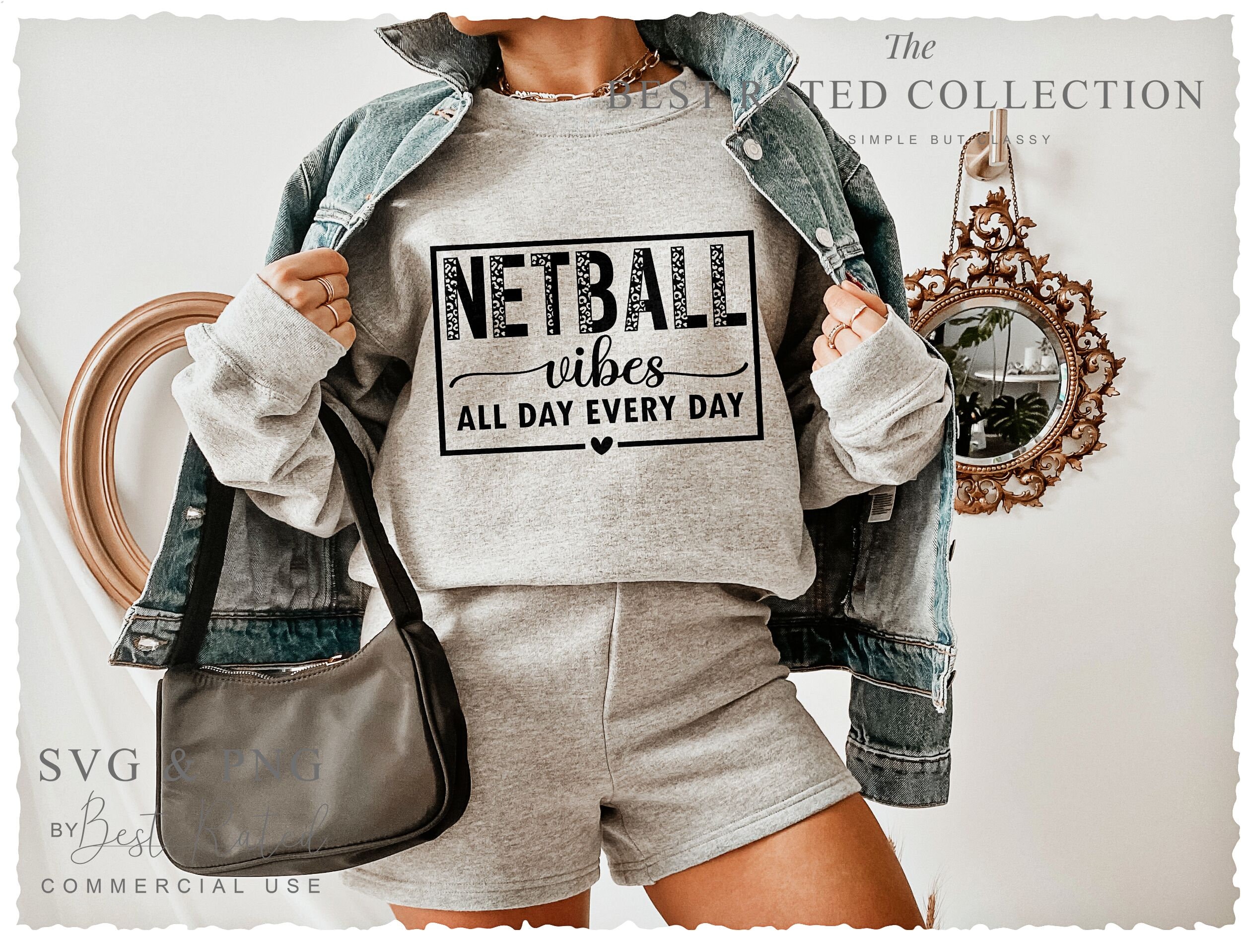 Netball Vibes All Day Every Day SVG PNG Netball Mom Svg - Etsy Australia