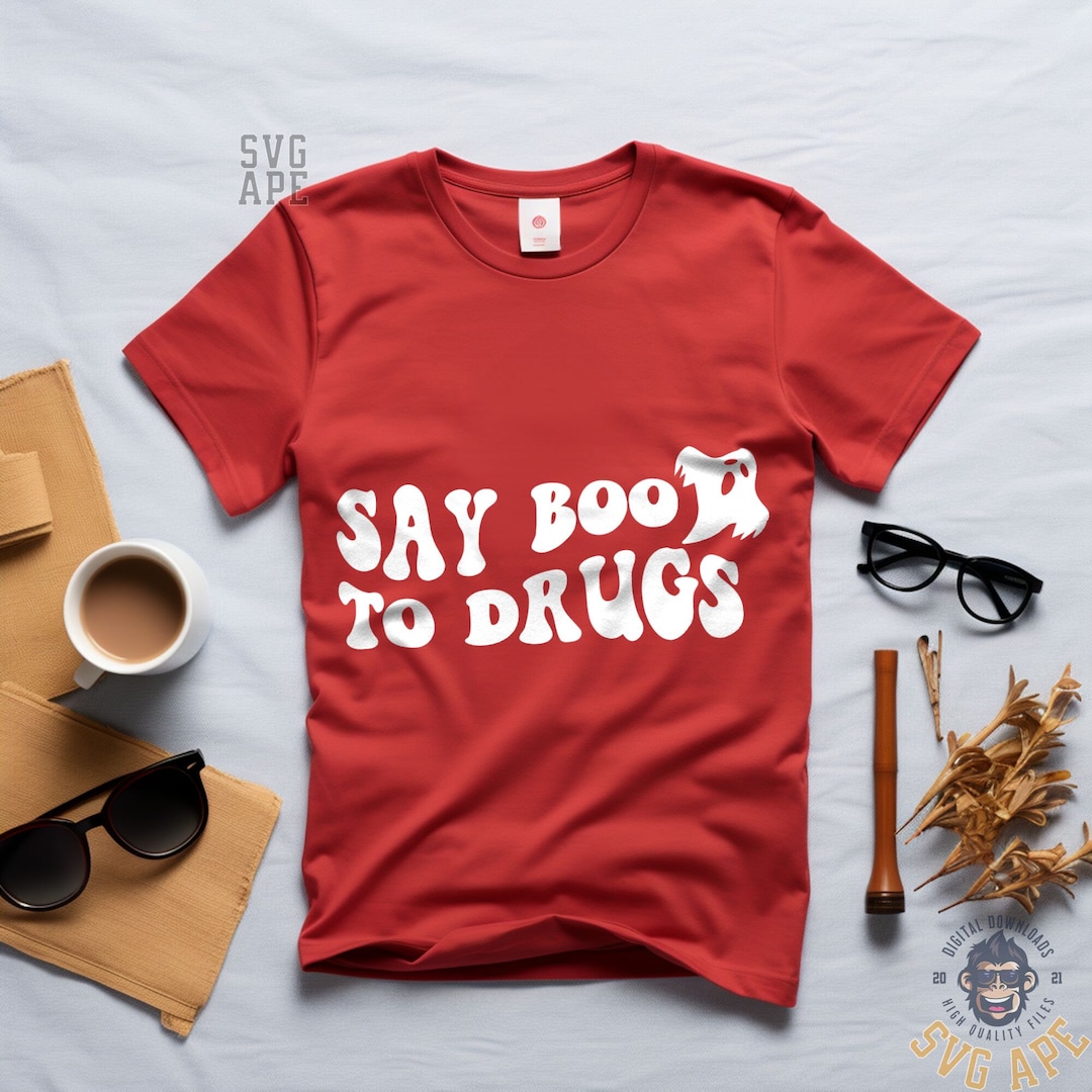 Red Ribbon Week SVG: Say Boo to Drugs, Anti-drug PNG (digital Download ...