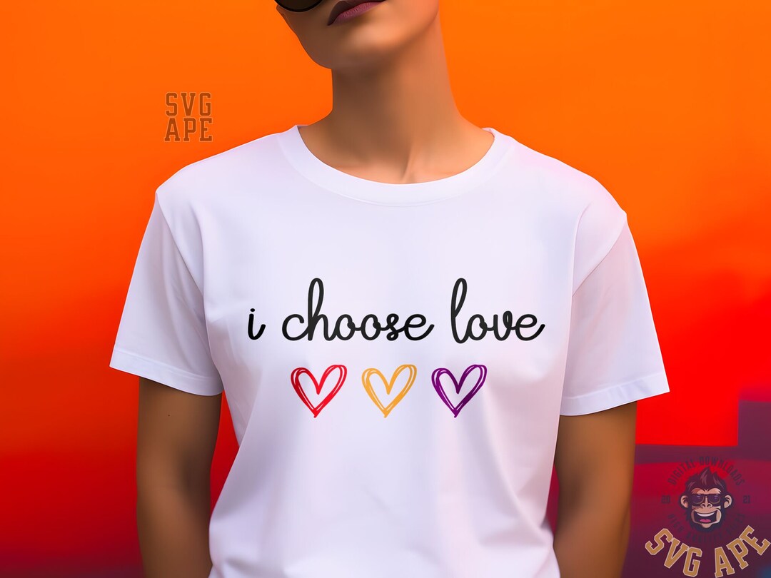 Choose Love SVG PNG | You Matter | Positive Quote | Peace Sign | Cricut ...