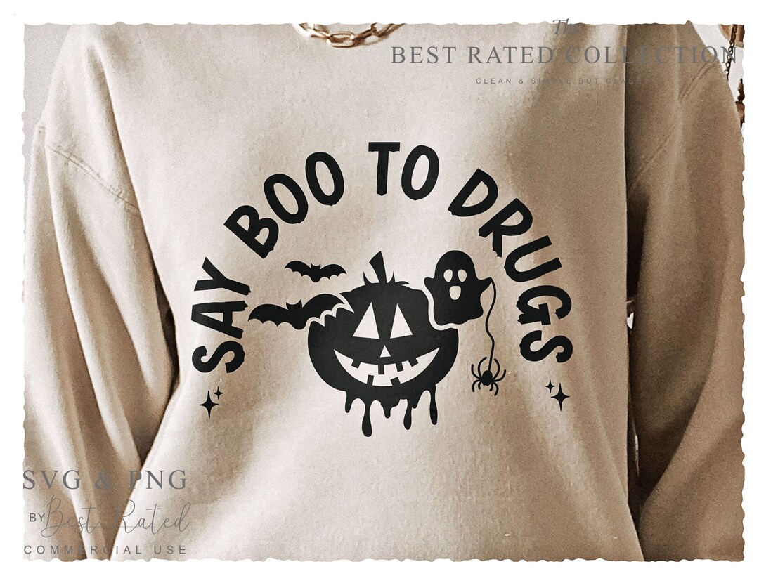 Say Boo to Drugs, Red Ribbon Week SVG PNG, Do Milfs Not Drugs, Witch ...