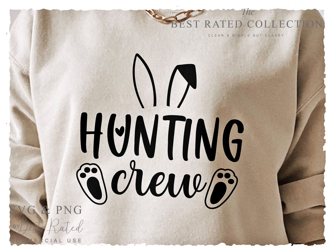 Hunting Crew SVG PNG, Egg Hunting Crew, Happy Easter Svg, Hip Hop ...