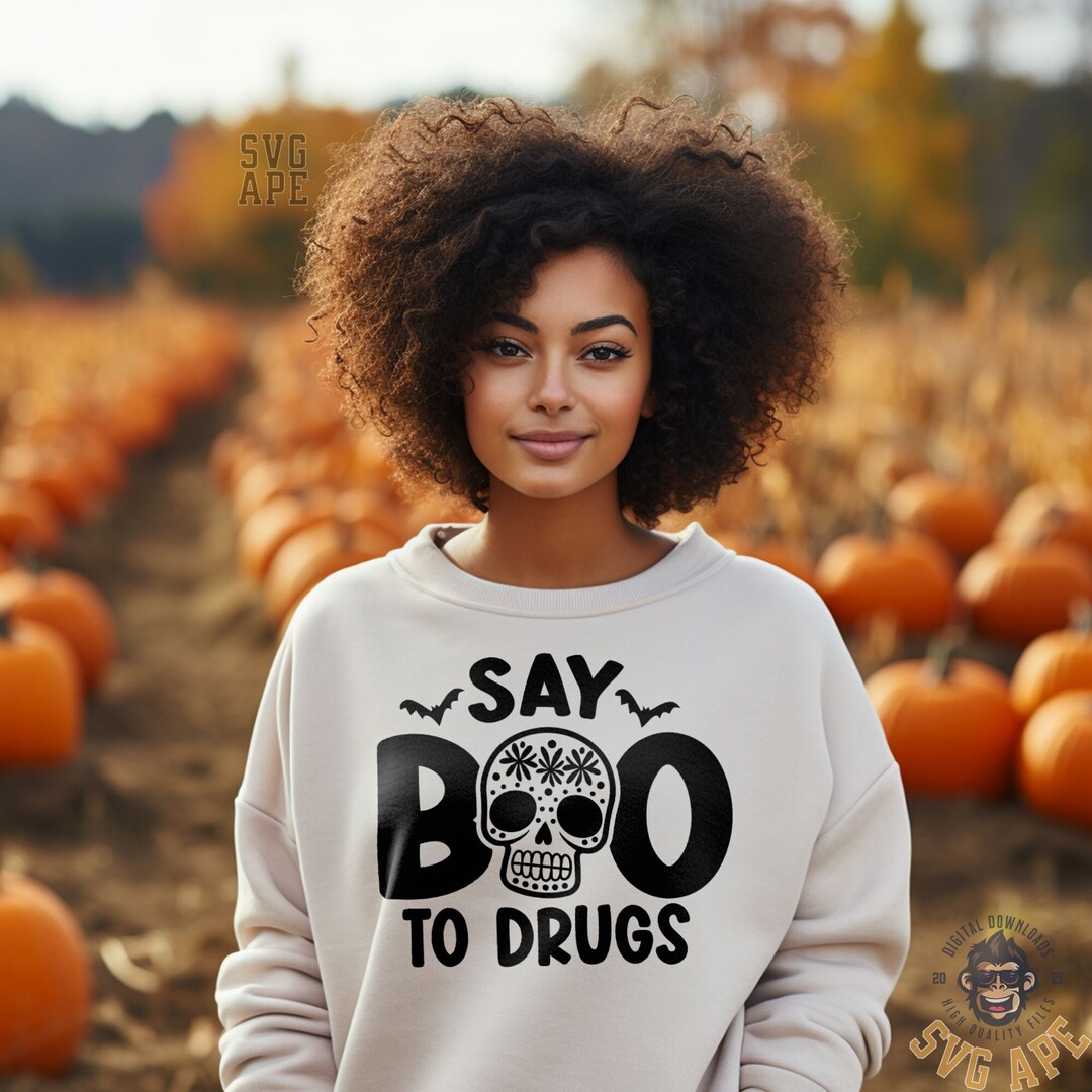 Red Ribbon Week SVG PNG, Say Boo to Drugs, Red Ribbon Week Png, Red ...