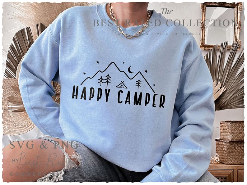 Happy Camper SVG PNG Smiley Face Svg 1st Birthday Svg Happy - Etsy