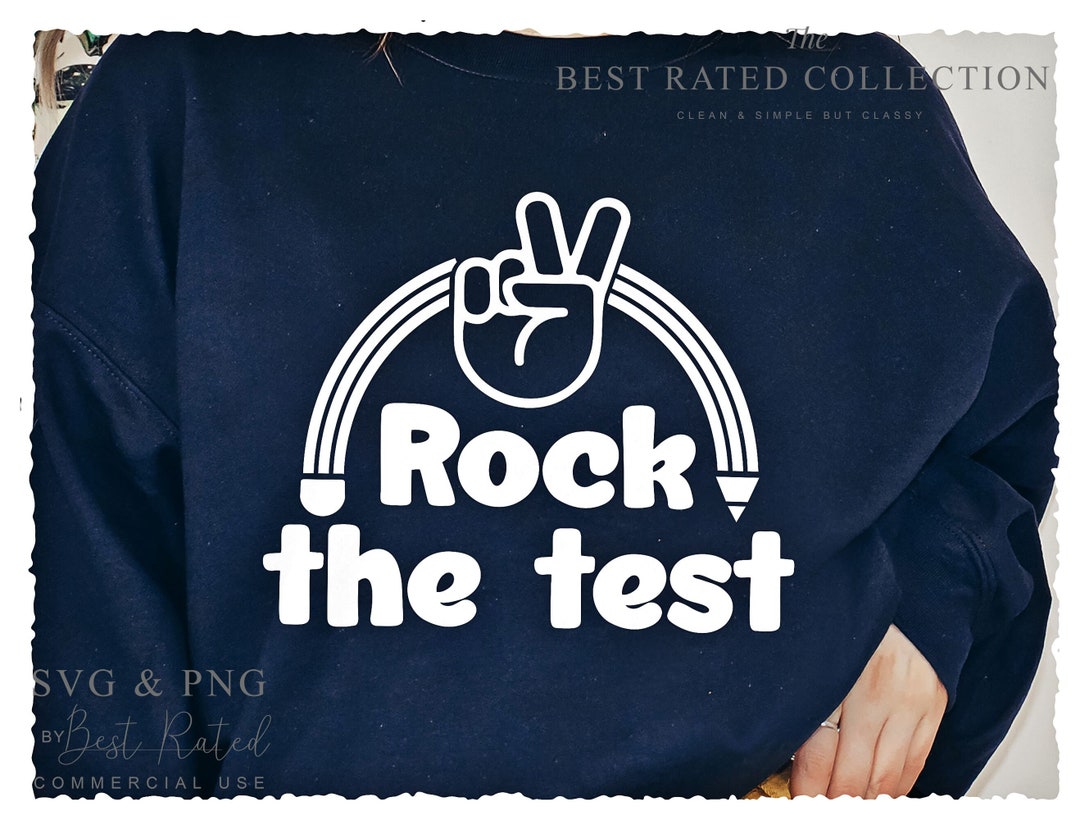 Test Day SVG PNG, Rock the Test, School Svg, Test Day Svg, Teacher Test ...